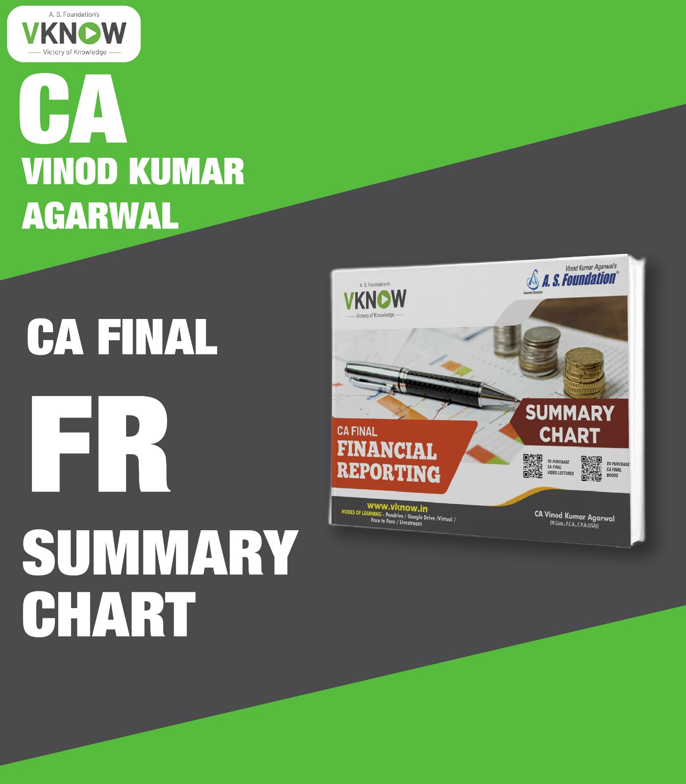 VKNOW. CA FINAL FR SUMMARY CHART BOOK by CA Vinod Kumar Agarwal VKNOW. CA FINAL FR SUMMARY CHART BOOK by CA Vinod Kumar Agarwal